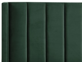 Sametová postel 140 x 200 cm zelená VILLETTE Beliani