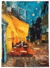 Vlámský gobelín tapiserie - Terrasse etoilee  by Van Gogh