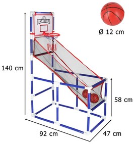 Creative Corner Basketbal sportovní arkádová hra přenosný basketbal 2 míče čerpadlo