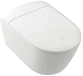 Villeroy & Boch ViClean - Elektronický bidet s keramikou, závěsný, DirectFlush, CeramicPlus, SoftClosing, alpská bílá V16EN3R1