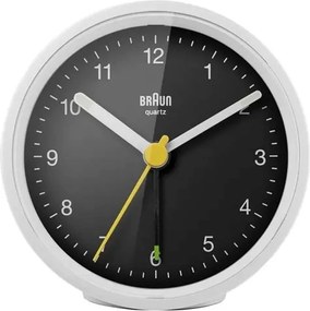 Braun - Analogový budík BC12, bílá/černá 4007218670502
