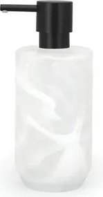 Spirella MADISON dávkovač mýdla bílý / křemenné sklo / 370 ml