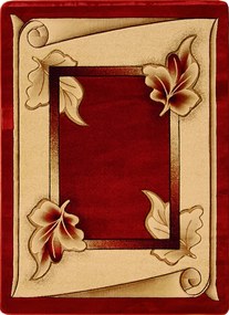 BE Koberec Adora 7014 RED - červený obdélníkový Rozměr: 120x180 cm
