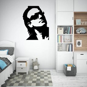 Živá Zeď Samolepka na zeď Bono Vox (U2) Barva: černá