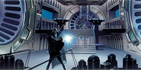 Komar Vliesová fototapeta Star Wars Classic RMQ Duell Throneroom 500 x 250 cm