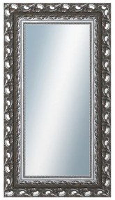 DANTIK - Zarámované zrcadlo - rozměr s rámem cca 50x90 cm z lišty ROKOKO grafitová (2884)