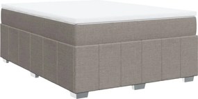 Box spring postel s matrací taupe 160x200 cm textil 3285488
