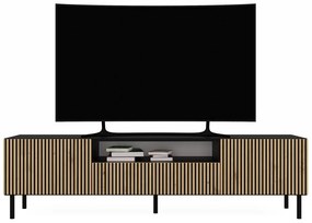 Televizní stolek KAMA SLIM 2D1S černá/artisan