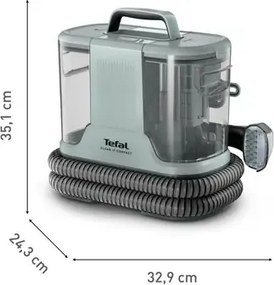 Tefal IZ3020F0 Clean-It zelená / Tyčový vysavač / mokrý / 70 dB