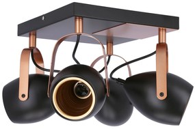 Černo-měděné stropní svítidlo Anica pro žárovku 4x E14  - Candellux