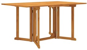 362751 vidaXL Skládací zahradní stůl Butterfly 150 x 90 x 75 cm masivní teak