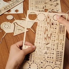 RoboTime 3D dřevěné puzzle Bicí souprava / od 8 let / 246 dílků / Obtí