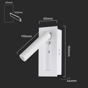LED Solution Bílé vestavné LED svítidlo 2W 239986