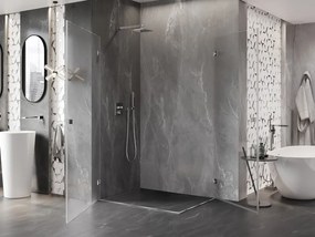 Mexen Lunar-B Duo, výklopný sprchový kout 85 x 80 cm, 8mm čiré sklo, chromový profil, 832-085L-080P-01-00