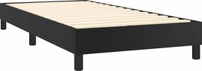 Rám postele s boxspringem černý 90 x 190 cm umělá kůže 3120670