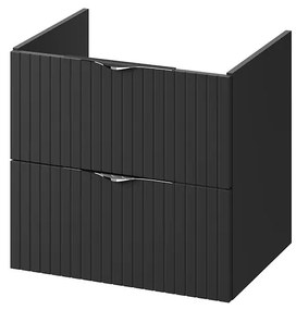 Cersanit Tirso, závěsná skříňka pod umyvadlo 594x447x572 mm, černá matná, S1017-010