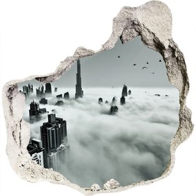 Wallmuralia Fototapeta díra na zeď 3D Mlha nad Dubajem 75x75 cm