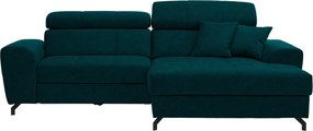 XXXLutz ROHOVÁ SEDAČKA, textil, petrolej Carryhome - Sedací soupravy - 000812004411