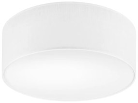 Bílé stropní svítidlo s textilním stínidlem ø 35 cm Vivian – LAMKUR