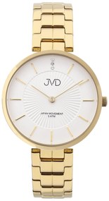 Zlacené dámské čitelné elegantní hodinky JVD J4170.2