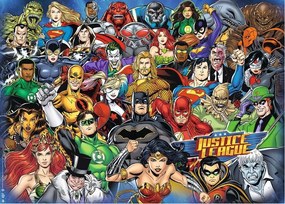Puzzle ravensburger 168842 challenge puzzle: dc comics: liga spravedlnosti 1000 dílků