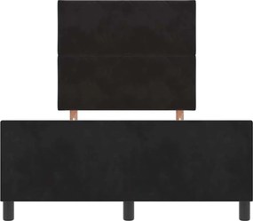 Postel s boxspringem s čelo Černá 120 x 190 cm samet 3344995