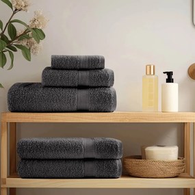 Prémiové osušky SOLUND 2 ks antracitové 100x150 cm 600 g/m² 137164