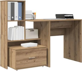 Stůl Artisanový dub Kompozitní dřevo 131,5 x 50 x 106,5 cm 3337272