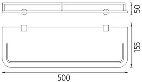 Nimco Police s ohrádkou, 50 cm BORMO - BR 11091AX-50-26