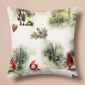 Perkálový bavlněný povlak na polštář Pohádkové vyprávění Velikost: 40 x 40