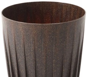 Květináč STRIPPED ECO VII 19 cm kávově hnědý