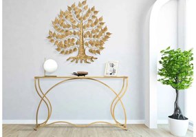 Designová konzole Sachiyo 130 cm zlatá