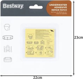 Sada záplat na opravu bazénu - BESTWAY 62091