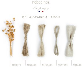 Nobodinoz Lin français tulítko Butterfly Off White