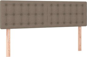 Box spring postel s matrací taupe 140x190 cm textil 3130589