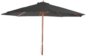 Slunečník Florida Ø 3,5m - polyester/dřevo 7kg - antracit