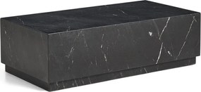Černý mramorový konferenční stolek 50x100 cm Sorein – Kave Home