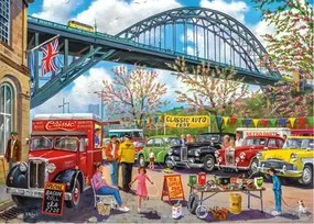 GIBSONS Puzzle Newcastle, Anglie / 1000 dílků / 68 x 49 cm