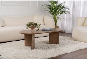 Tmavě hnědý konferenční stolek v dekoru ořechu 60x119 cm Sable – Kalune Design