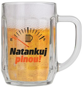 Bohemia Gifts Dárkový půllitr - Natankuj, 500 ml