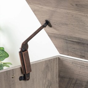 Truhla s úložným prostorem a lavicí Vasagle Sabil 100 cm šedohnědá