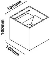 V-TAC Nástěnné LED svítidlo 6 W Bílá, 4000K