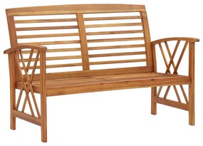 Zahradní lavice 119 cm masivní akáciové dřevo - Default Title