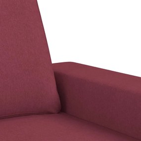 3dílná sedací souprava vínová textil 3201896