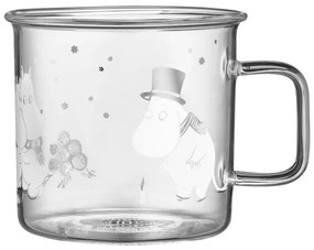 Skleněný hrnek Moomin Let it snow 0,35l