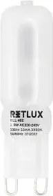 RETLUX RLL 460 G9 3.3W LED / 330 lm / 3000K - teplá bílá