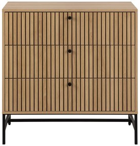 Komoda v dekoru dubu v přírodní barvě 81x80x40 cm Albany – Actona