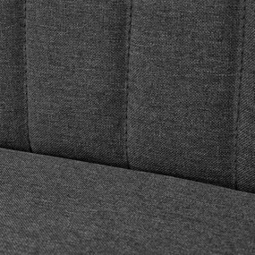 Pohovka textil 117 x 55,5 x 77 cm tmavě šedá 244071