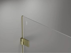 Mexen Lunar-B sprchové dveře otevírací pravé 70 cm, průhledné, kartáčované zlaté - 832-070-000-55-00-P