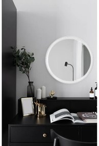Nástěnné zrcadlo s osvětlením ø 60 cm Yuna – Mirrors and More